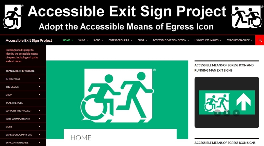 About The Accessible Exit Sign Project | Universal Design Meets the ...
