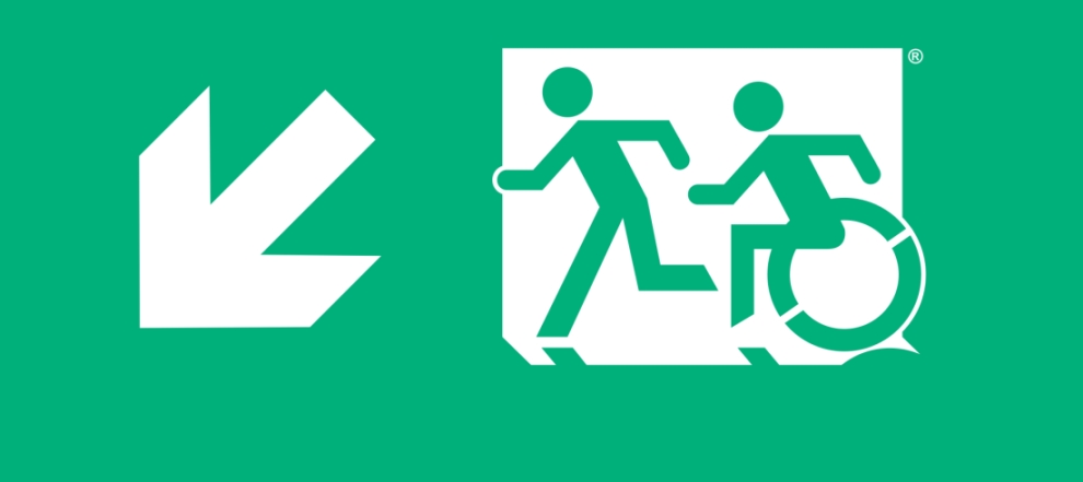The ‘Accessible Means of Egress Icon’ Exit Sign | Universal Design ...