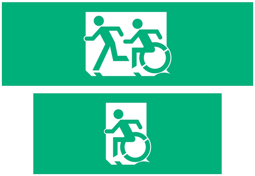 The ‘Accessible Means of Egress Icon’ Exit Sign | Universal Design ...
