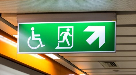 The European Style Wheelchair on Exit Signs | Universal Design Meets ...