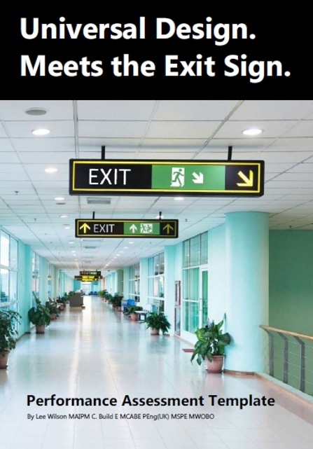 Performance Assessment Template | Universal Design Meets the Exit Sign